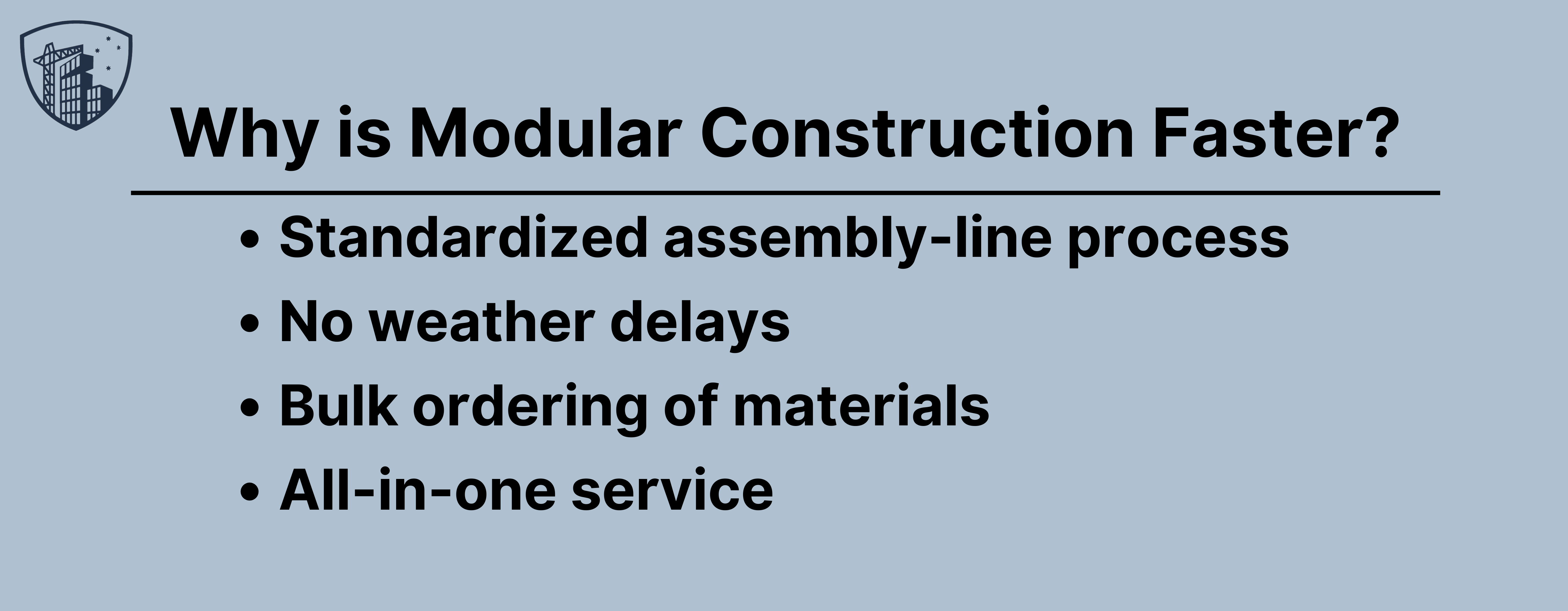 Is Modular Construction Actually Faster? Why?